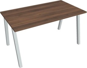 Kancelářský pracovní stůl Hobis USA 1400, bílá RAL 9016, deskaakát