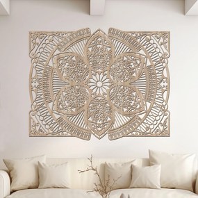 dřevo života Dřevěná mandala TVOŘIVOST Zvolte rozměr (cm): 95x76, Zvolte barvu dekoru: Dub Sonoma