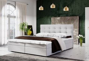 Moderní postel 160x200 STIG II s úložným prostorem - béžová