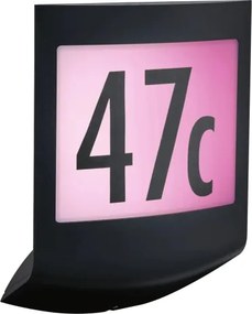 Paulmann 94513 - RGBW LED/8,2W IP44 Stmívatelné domovní číslo PADEA 230V