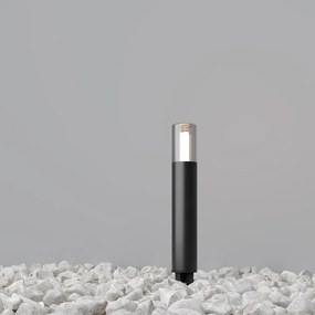 M O437FL-01GF1 Venkovní sloupkové svítidlo Glide G9 20W černý hliník průhledné sklo IP54 - MAYTONI