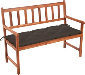 Zahradní lavice s poduškou 120 cm masivní akáciové dřevo 3063791