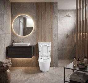 Erga Siena, WC kombi mísa s nádržkou včetně splachovací soupravy 620x365x830 mm + toaletní sedátko, bílá lesklá, ERG-V03-SIENA-RIM-WH