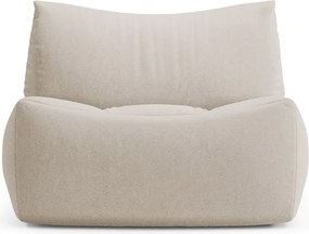 Krémové sametové křeslo Tove – Micadoni