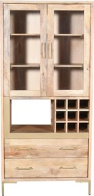 XXXLutz VITRÍNA, mangové dřevo, 90/192/40 cm MID.YOU - Kredence a vitríny - 002367014701