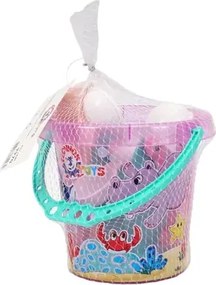TEDDIES Sada na písek a k vodě / Kbelík, mlýnek a doplňky / plast / 17