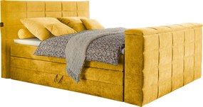 XXXLutz POSTEL BOXSPRING, 180/200 cm, žlutá Carryhome - Postele s úložným prostorem - 002220044509