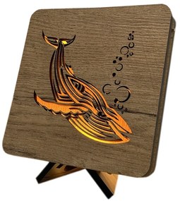 Li-Go "Velryba" lampa 19x19cm provedení povrchu: černá s patinou
