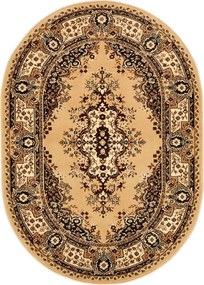 Oválný koberec Agnella Standard Fatima Béžový Rozměr: 120x170 cm