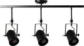 Toolight - Reflektorová lampa 3 x E27 APP487-3C, černá, OSW-00653