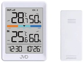 JVD T3340.2 - Moderní teploměr s měřením vnitřní a venkovní teploty