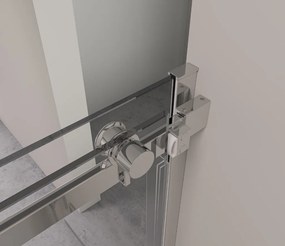 Erga Lynn, sprchový kout s posuvnými dveřmi 90(dveře) x 70(stěna) x 195 cm, 8mm čiré sklo, chromový profil, ERG-V02-LYNN-D090G070-CL-CR
