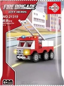 BLOXO 259867 Kompatibilní stavebnice hasiči auto 53 ks / od 6 let