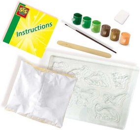 SES CREATIVE Odlévání a malování ze sádry set s formičkami dinosauři 01403