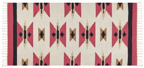Bavlněný kelimový koberec 80 x 150 cm vícebarevný GARNI Beliani