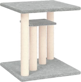 Škrabadlo pro kočky s plošinami světle šedé 50 cm 172044