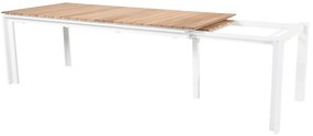 Optimum Teak roztahovací jídelní stůl bílý 220-340 cm