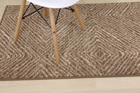 Alfa Carpets, Kusový koberec Ethno brown, 160x230, hnědá, ložnice