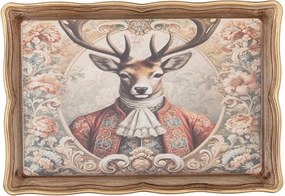 Servírovací podnos s jelenem Collection Aristocrat - 31*22*2 cm