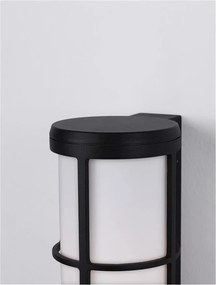 NV 9002851 Venkovní nástěnné svítidlo STONE černý hliník a akryl E27 1x12W 220-240V IP54 bez žárovky - NOVA LUCE