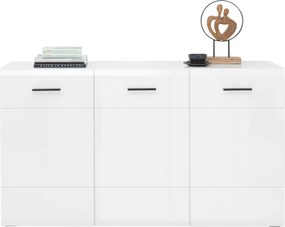 XXXLutz ŠIROKÁ KOMODA, antracitová, bílá, 150/84,6/42 cm Hom`in - Široké komody - 001803069003