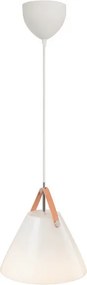 NORDLUX Strap designový lustr s koženým popruhem Varianta: Strap 27, Ø 270 x 270 mm, E27, 40 W, opálově