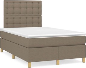 Box spring postel s matrací taupe 120x190 cm textil 3269962