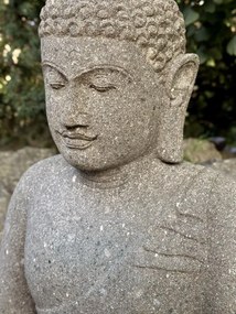 Ručně tesaná socha Buddha ze sopečného kamene 80 - 150 cm 80 cm
