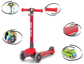 Dětská koloběžka Milly Mally Scooter Boogie červená