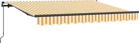 Stahovací markýza Žlutá 300 x 200 cm textil 3329502