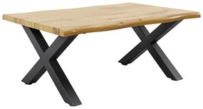 Designový konferenční stolek Onofrio 90 cm vzor divoký dub
