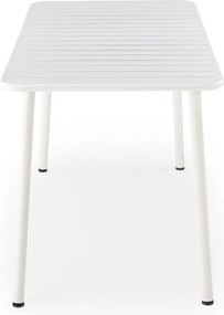 Kovový zahradní stůl Bosco 140 cm bílý