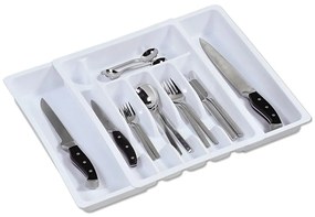 Plastový kuchyňský organizér Loft White, 50x38 cm