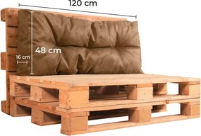 Zahradní sedací souprava 2ks hnědá EMI