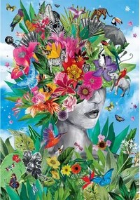 CLEMENTONI Puzzle Hlava v džungli / 500 dílků / od 14 let