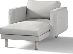 Potah na IKEA Norsborg šezlong s loketními opěrkami barva šedá látka pletený vzor
