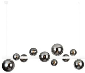 Lustr na lanku Bubbles 10 bílé