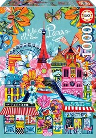 EDUCA Puzzle Car Pintos: Paříž / 1000 dílků