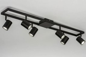 Stropní bodové svítidlo do kuchyně Halle Black 6