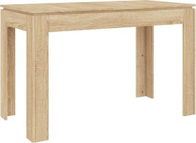 vidaXL Jídelní stůl 120 x 60 x 76 cm dřevotříska [800759] Barva: bílá s vysokým leskem