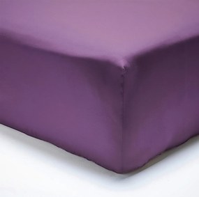 Polášek Jersey prostěradlo na vysokou matraci (až 30cm), 160x200cm, na dvoulůžko fialové