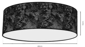 Stropní svítidlo SATINO 3xE27/60W/230V černá/šedá
