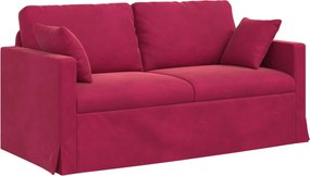 Set pohovek 2 ks Víno Červené samet 3407556