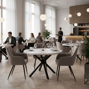 Designové křeslo, hnědá Velvet látka, VERIO NEW