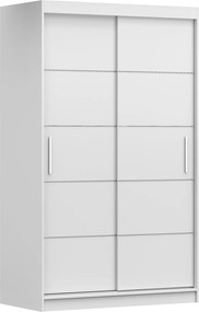 IDZ Šatní skříň NEOMI 06, 120 cm Barva dřeva: Černá + Bílá