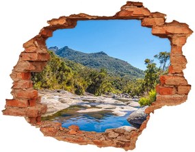 Wallmuralia Nálepka fototapeta 3D na zeď Řeka v lese 90x70 cm