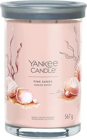 Yankee Candle vonná svíčka Signature Tumbler ve skle velká Pink Sands™  567 g