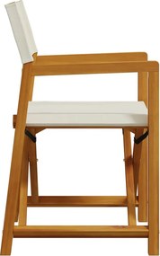 6dílné skládací židle, krémově bílá látka 3208917