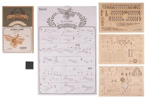 RoboTime 3D dřevěná skládačka Historické letadlo Historické letadlo