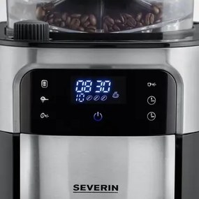 Severin KA 4813 černo-stříbrná / Kávovar na překapávanou kávu / 1000W